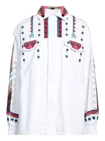 Valentino Garavani Embellished Gabardine Overshirt - White