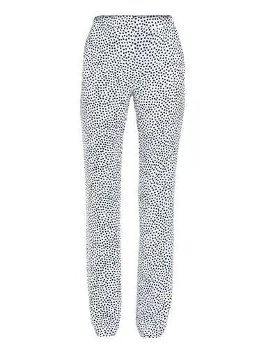 MANILA GRACE Tapered Polka Dot Pants - White