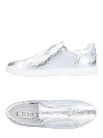 TOD'S Leather Sneakers - Silver