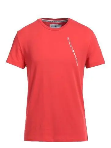 BIKKEMBERGS T-shirt Size Cotton, Elastane - Red
