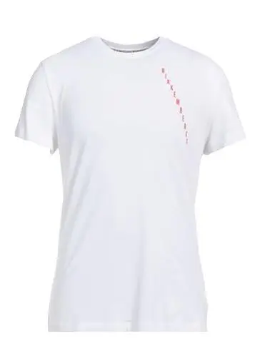 BIKKEMBERGS T-shirt Size Cotton, Elastane - White