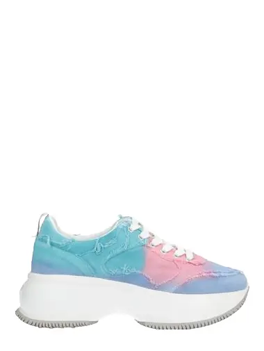 Hogan Multicolor Textile Sneakers - Blue