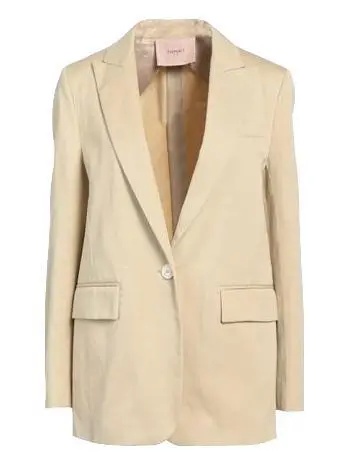 TWINSET Cotton Linen Blazer - Beige