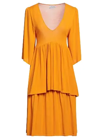 SCAGLIONE Midi Dress - Ocher
