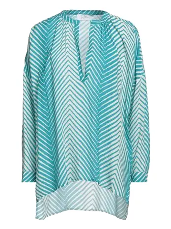 SOALLURE Woven Top - Blue
