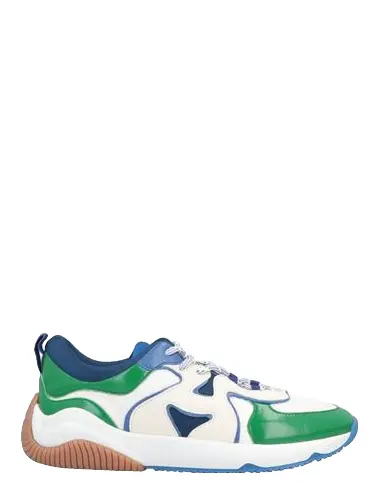 Hogan Low-top Sneakers With Cleated Rubber Sole - Green