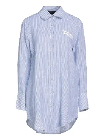 John Richmond Striped Linen Shirt - Blue