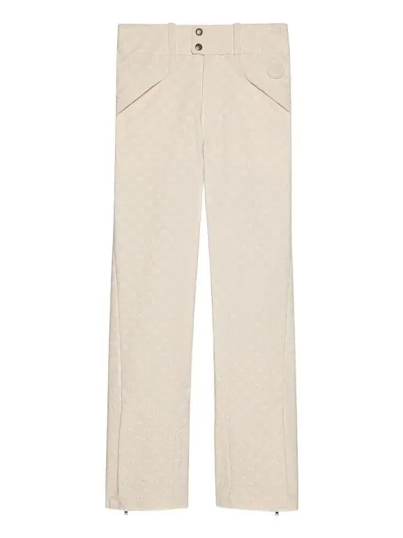 Gucci Gg Cotton Canvas Pants - White