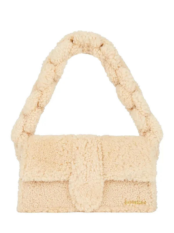 Jacquemus Le Bambidou Shearling Bag - Ivory
