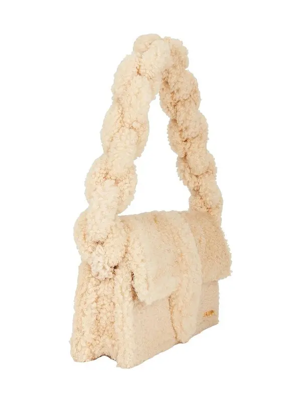 Jacquemus Le Bambidou Shearling Bag - Ivory