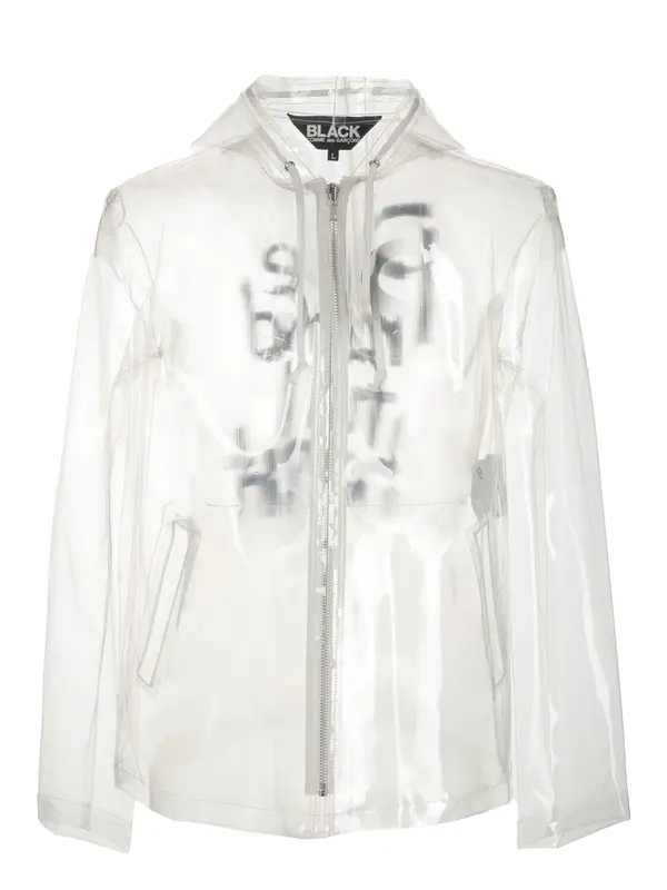 BLACK COMME DES GARÇONS Slogan-print Jacket - Neutrals
