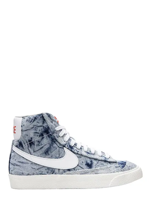 Nike Blazer Mid '77 Washed Denim Sneakers - Blue