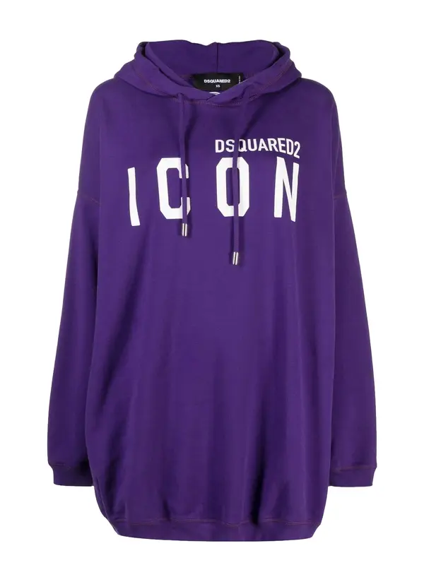 Dsquared2 Oversized Logo-print Hoodie - Purple