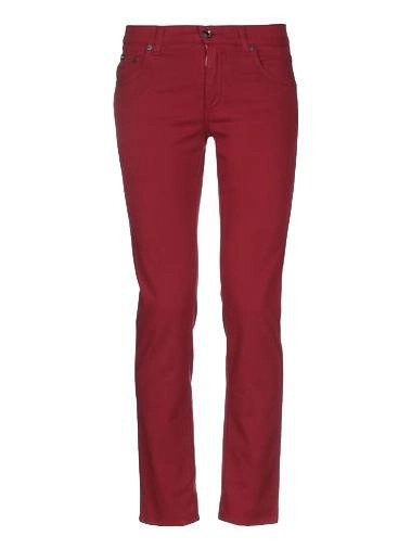 Dolce & Gabbana Gabardine Stretch Cotton Pants - Red