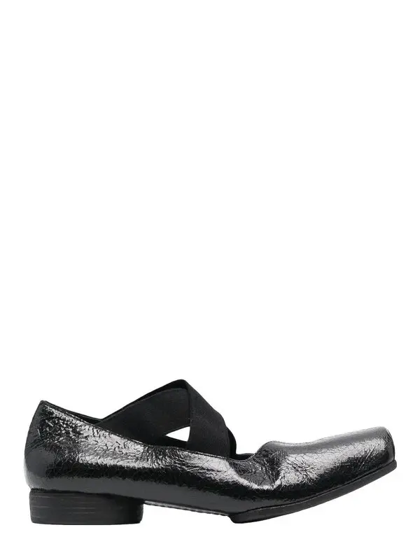 UMA WANG Square Toe Ballerina Shoes - Black