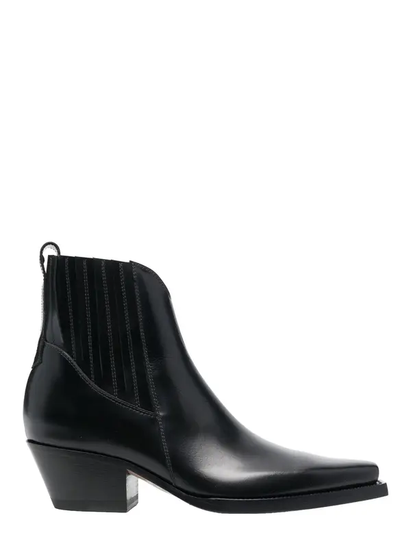 BOTTERO Cowboy Ankle Boots - Black