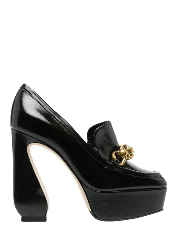 SERGIO ROSSI 120mm Chain-link Detail Pumps - Black