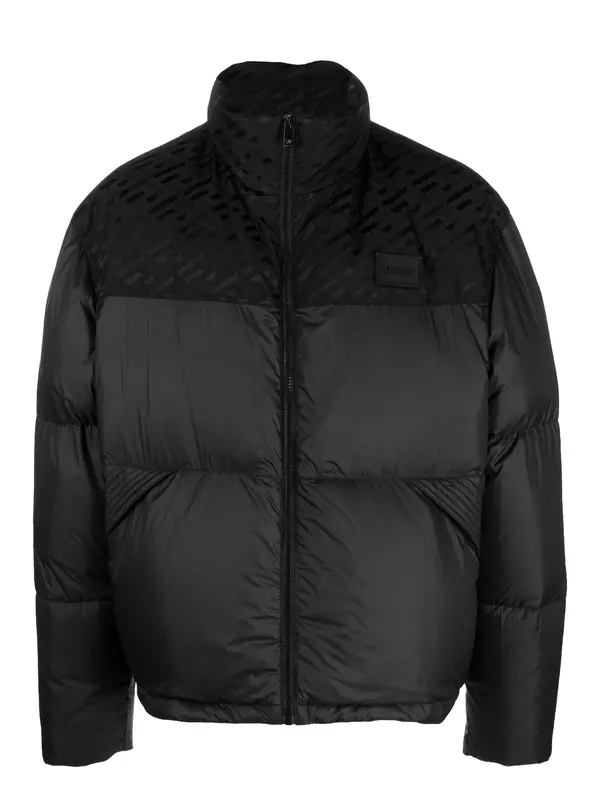Versace Zip-fastening Padded Jacket - Black