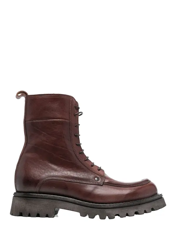 Moma 40mm Ridged Ankle Boots - Brown