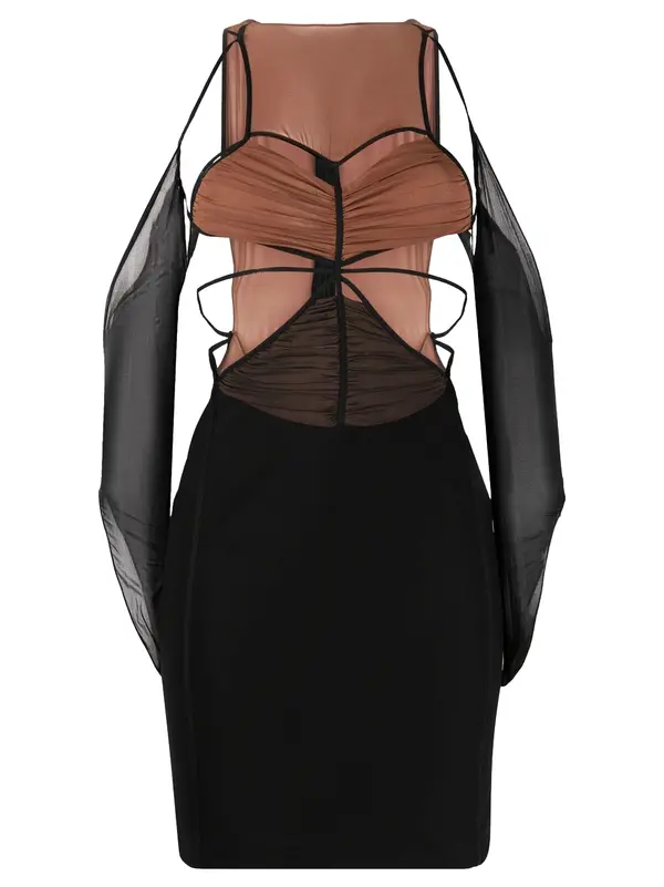 NENSI DOJAKA Cut-out Mini Dress - Black