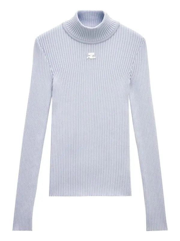 COURREGES Roll-neck Jumper - Purple