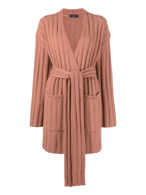 JOSEPH Tie-waist Cashmere Cardigan - Neutrals