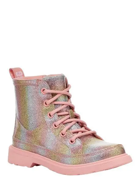 UGG Robley Glitter Genuine Shearling Lined Boots - Metallic Rainbow