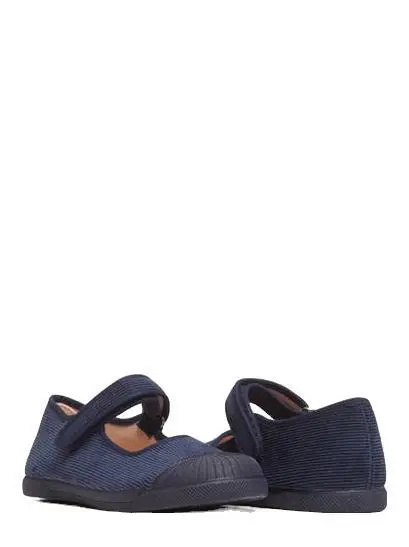 CHILDRENCHIC Mary Jane Cap-toe Sneakers - Navy