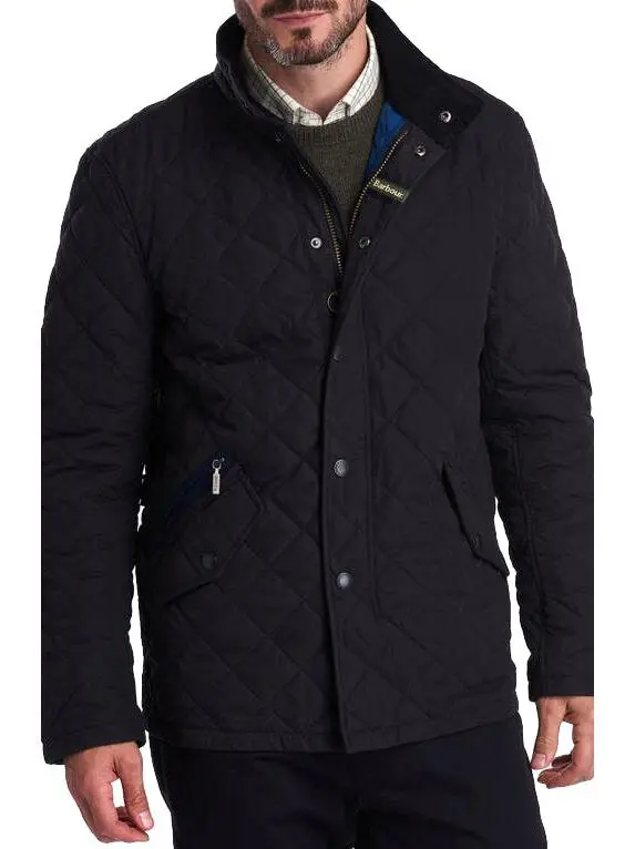 Barbour Shoveler Quilted Jacket - Navy