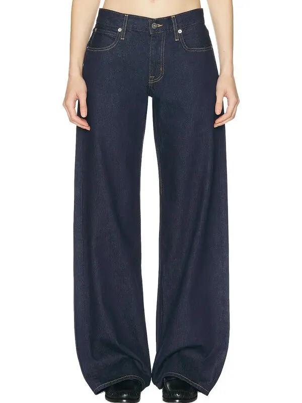 SLVRLAKE Mica Wide-leg Jeans - Indigo Rinse