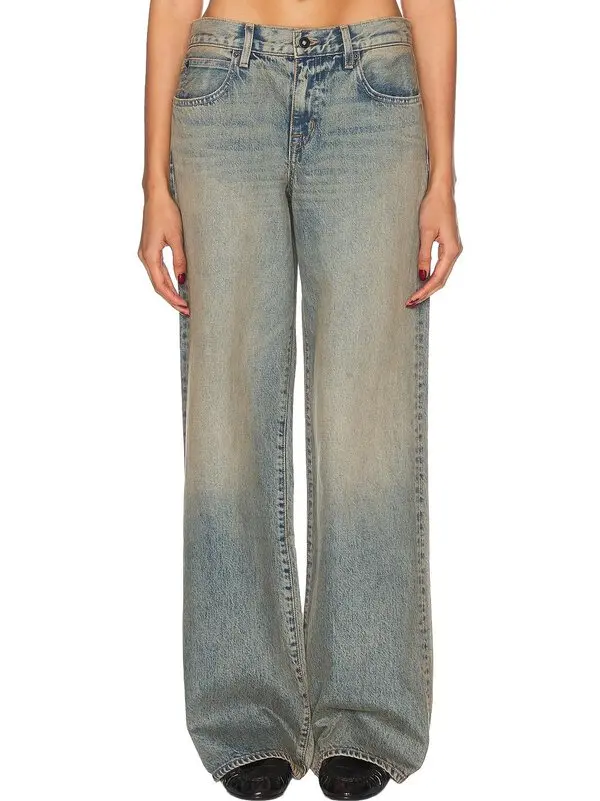 SLVRLAKE Mica Wide-leg Jeans - Indigo Rust