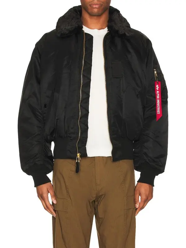 Alpha Industries B-15 Heritage Fit Flight Jacket - Black