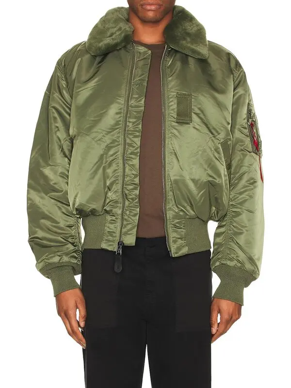 Alpha Industries B-15 Heritage Fit Flight Jacket - Sage