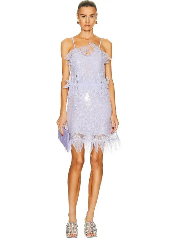 Bottega Veneta Sequin Mini Dress - Wisteria