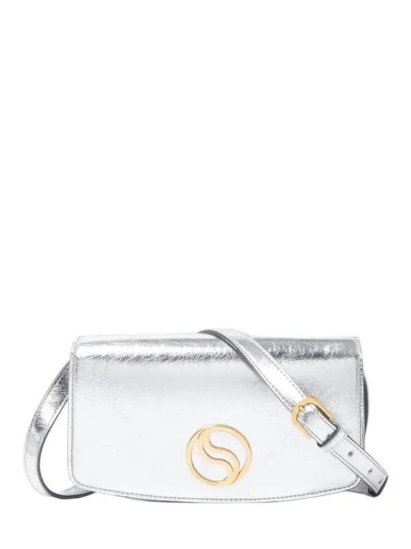 Stella McCartney S-wave Metallic Wallet-on-chain - Silver