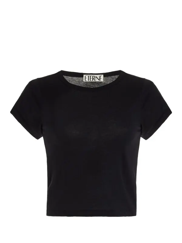 Eterne Cotton-blend T-shirt - Black