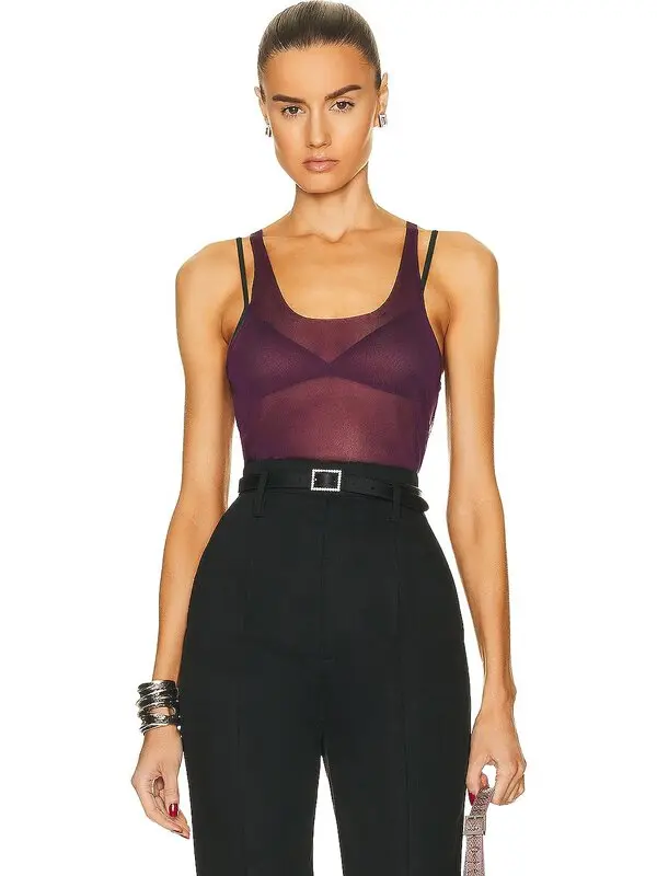 Saint Laurent Tank Top - Aubergine