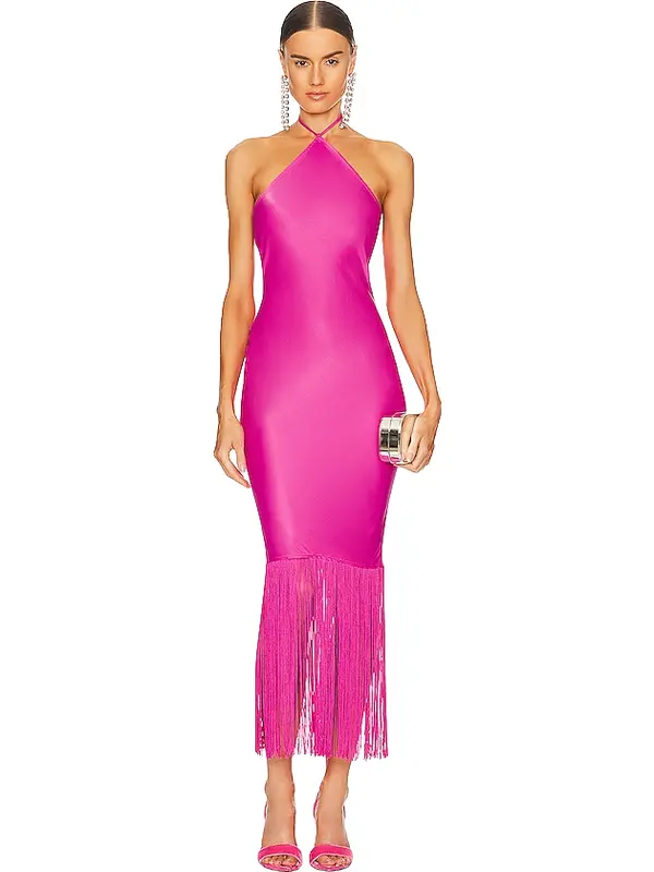 CAMILA COELHO Payton Maxi Dress - Hot Pink