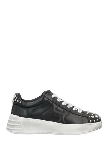 Hogan Low-top Leather Sneakers - Black