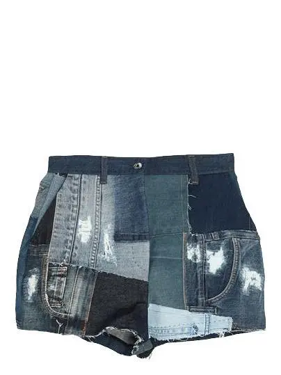 Dolce & Gabbana Denim Patchwork Shorts - Blue