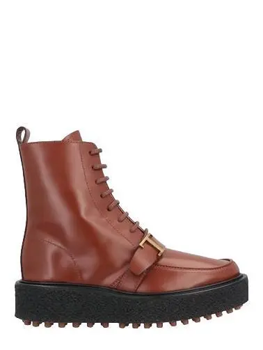 TOD'S Ankle Boots In Soft Leather - Brown