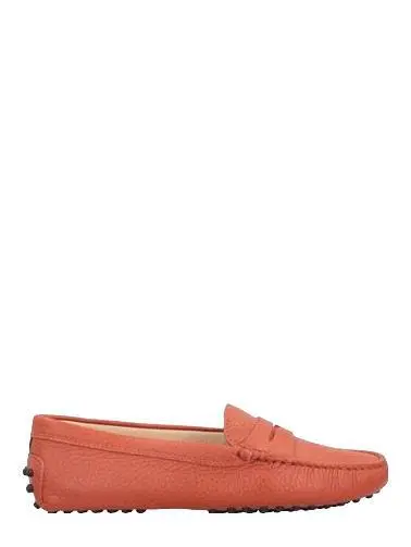 TOD'S Loafers In Soft Leather - Red