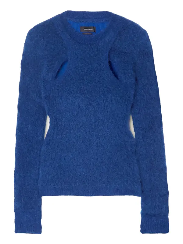 Isabel Marant Alford Mohair-blend Sweater - Blue