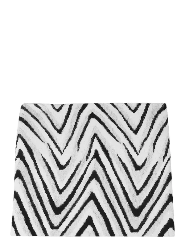 Missoni Wool-blend Jacquard Mini Skirt - White