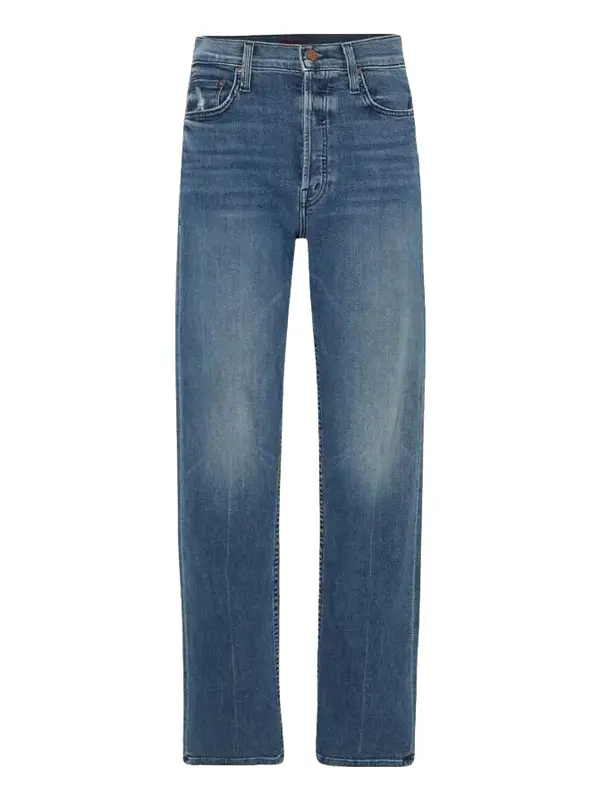 MOTHER The Tomcat Hover High-rise Straight Leg Jeans - Blue
