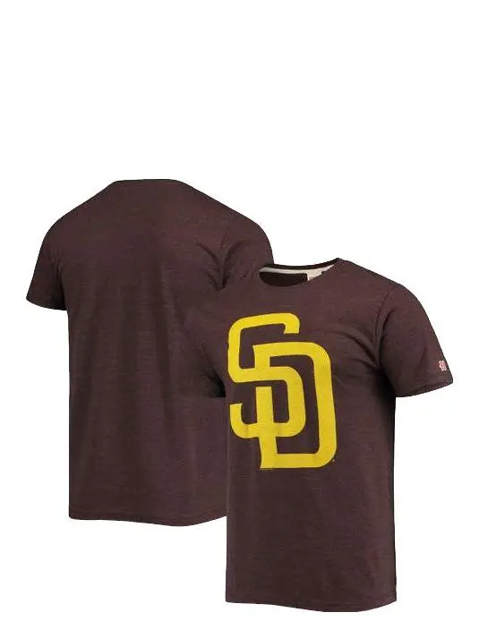 HOMAGE San Diego Padres Hand Drawn Logo Tri-blend T-shirt - Brown