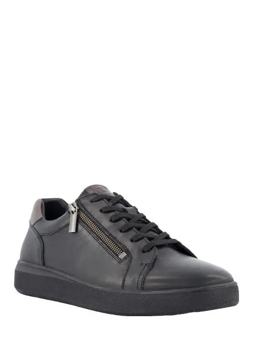 Dune London Tribute Leather Sneakers - Black