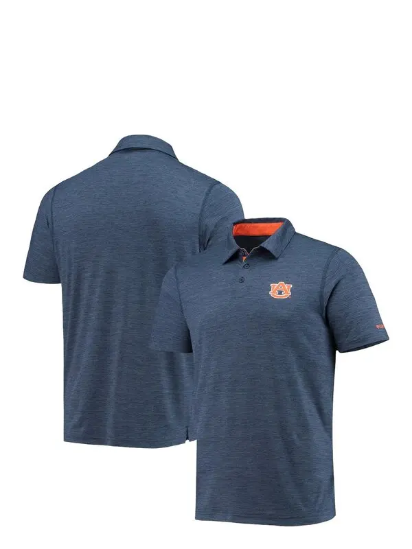 Columbia Auburn Tigers Tech Trail Omni-shade Polo - Navy