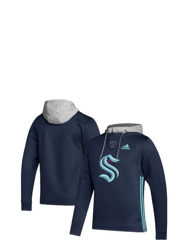 Adidas Seattle Kraken Primeblue Team Pullover Hoodie - Navy
