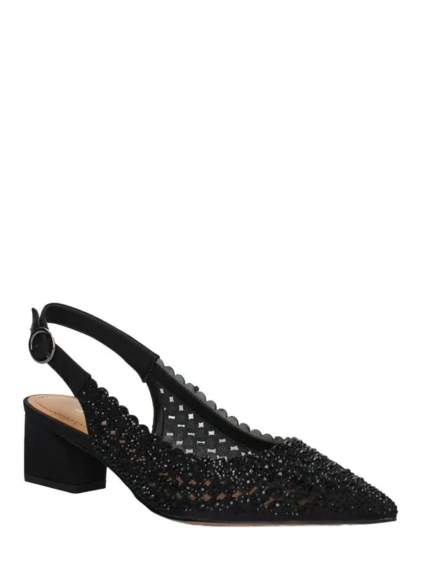 J. Reneé Pranil Pointed-toe Slingback Pump - Black